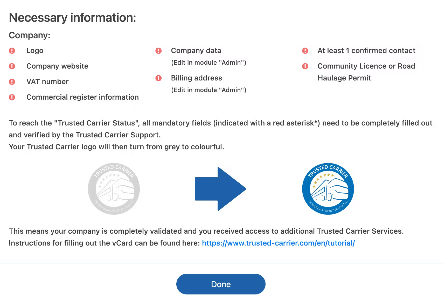 Digital Transformation: BGL-Brummi-Card for Drivers