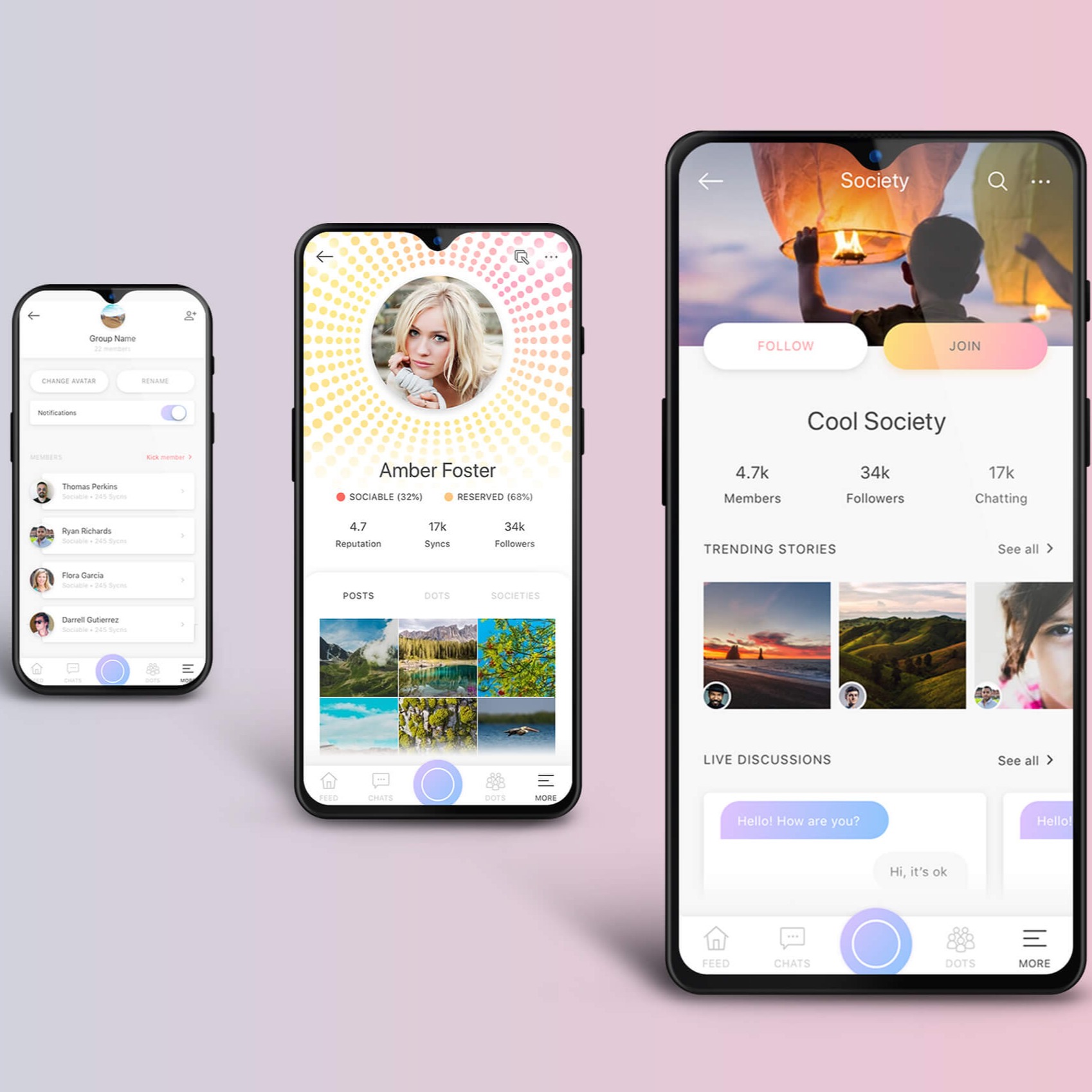 Society - Social Media Network Mobile App Development | HyperSense